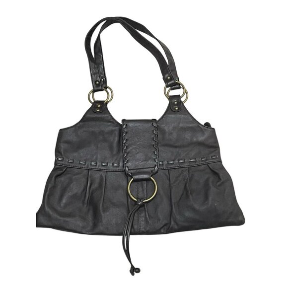 Excelled | Bags | Vintage Excelled Dark Brown Leather Hobo Purse ...